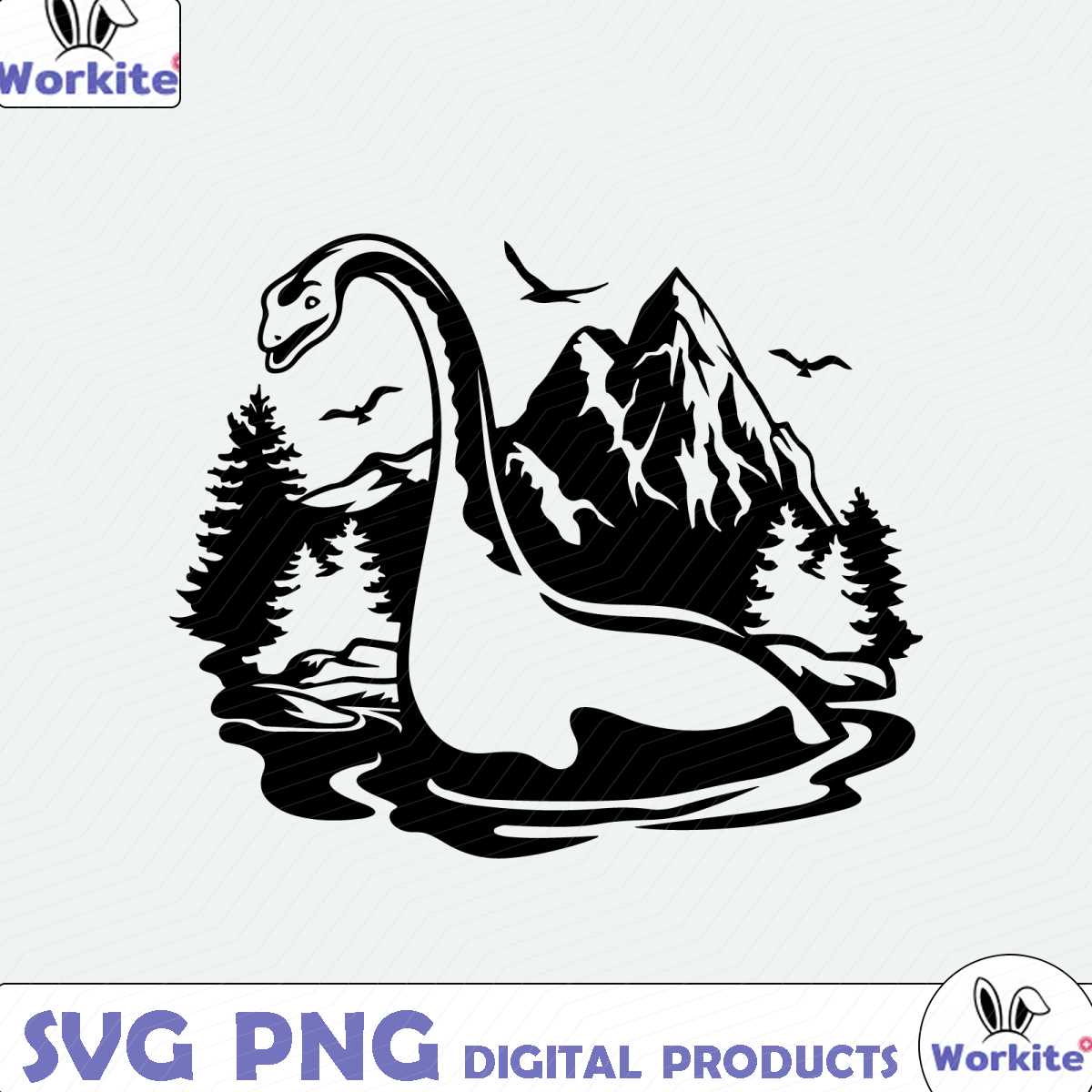 Loch Ness Monster SVG | Nessie SVG T-Shirt Wall Art Vinyl De | Inspire ...