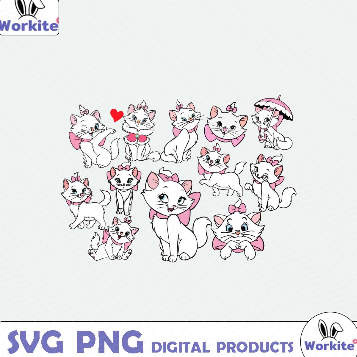 Aristocats SVG Bundle, Marie svg, Layered svg, Cat svg, Aris | Inspire ...