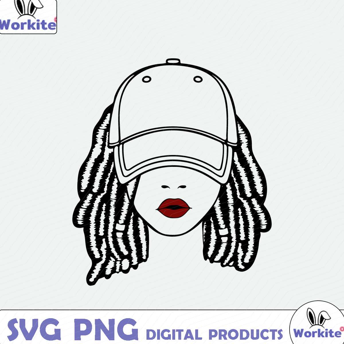 Locs Hair Girl, Svg, Png Files For Cricut Sublimation - Inspire Uplift