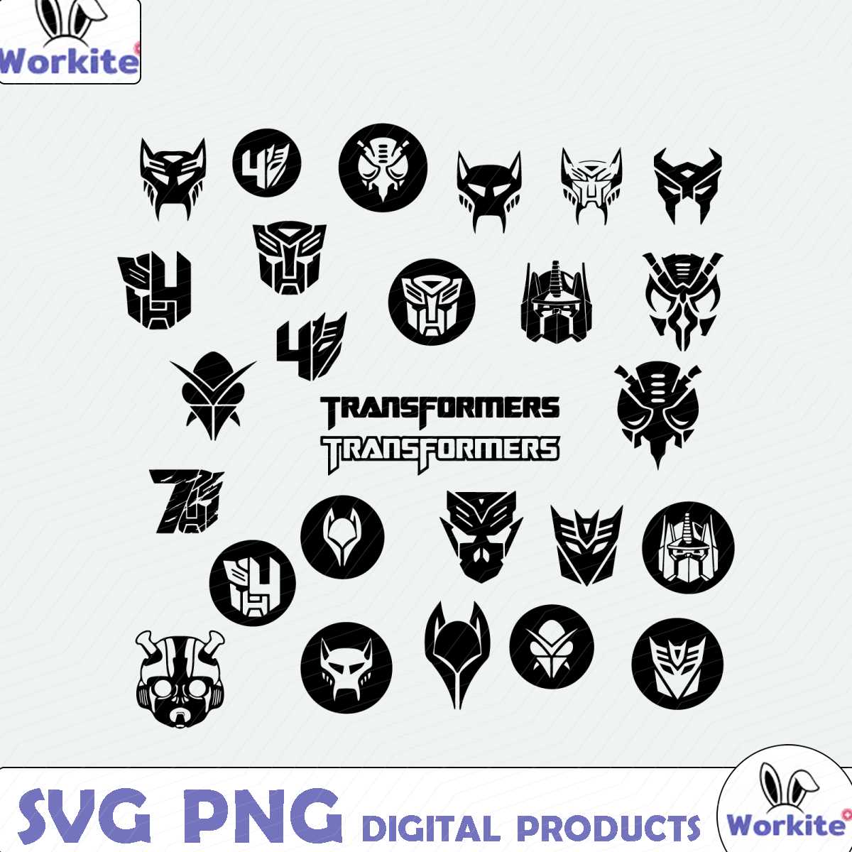 Transformers Svg, Transformer SVG Faces, Transformers Logo l | Inspire ...
