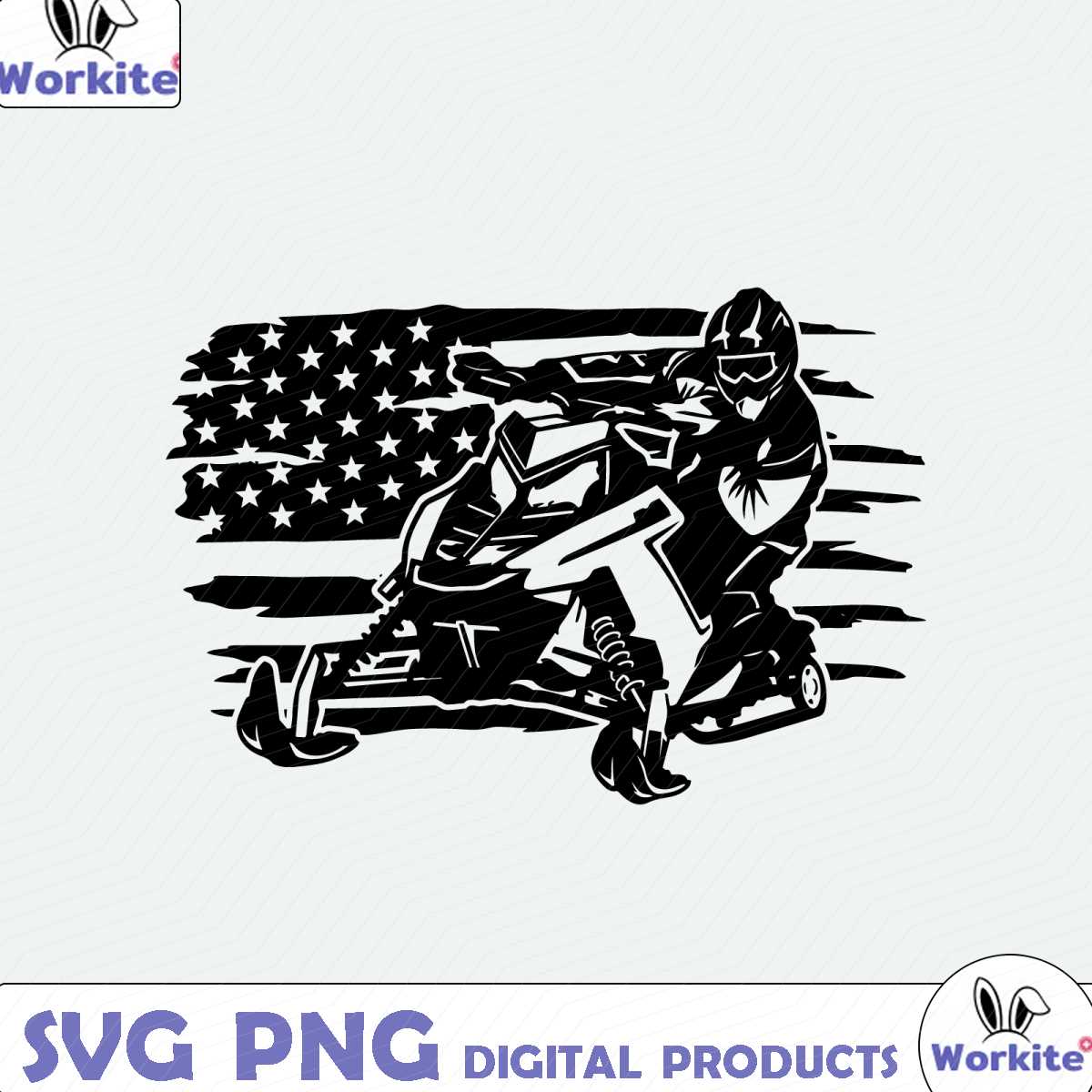 US Snowmobile Rider SVG | Winter SVG | Snowmobiler Svg | Sno | Inspire ...