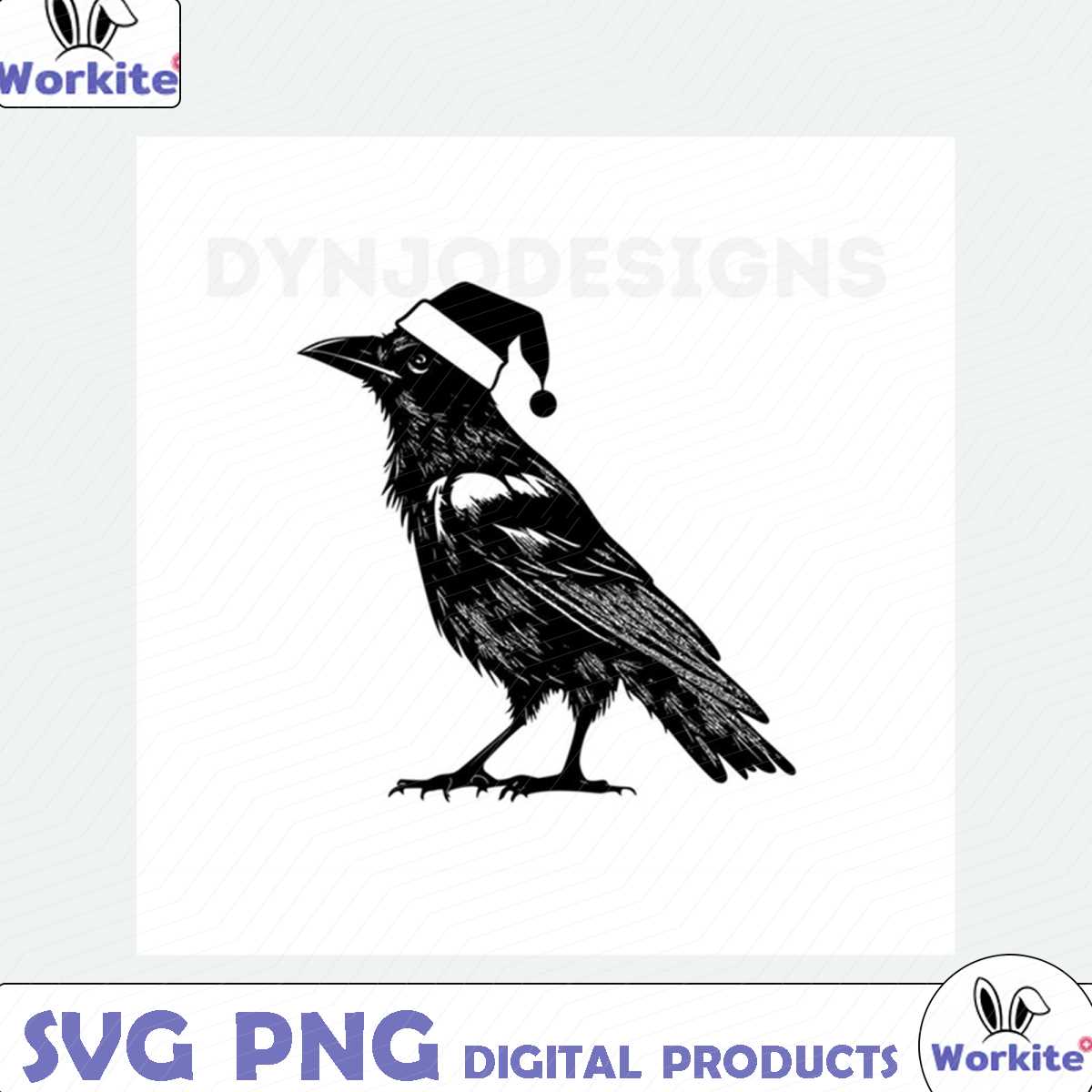 Santa Crow , Crow Svg , Christmas Designs | Inspire Uplift