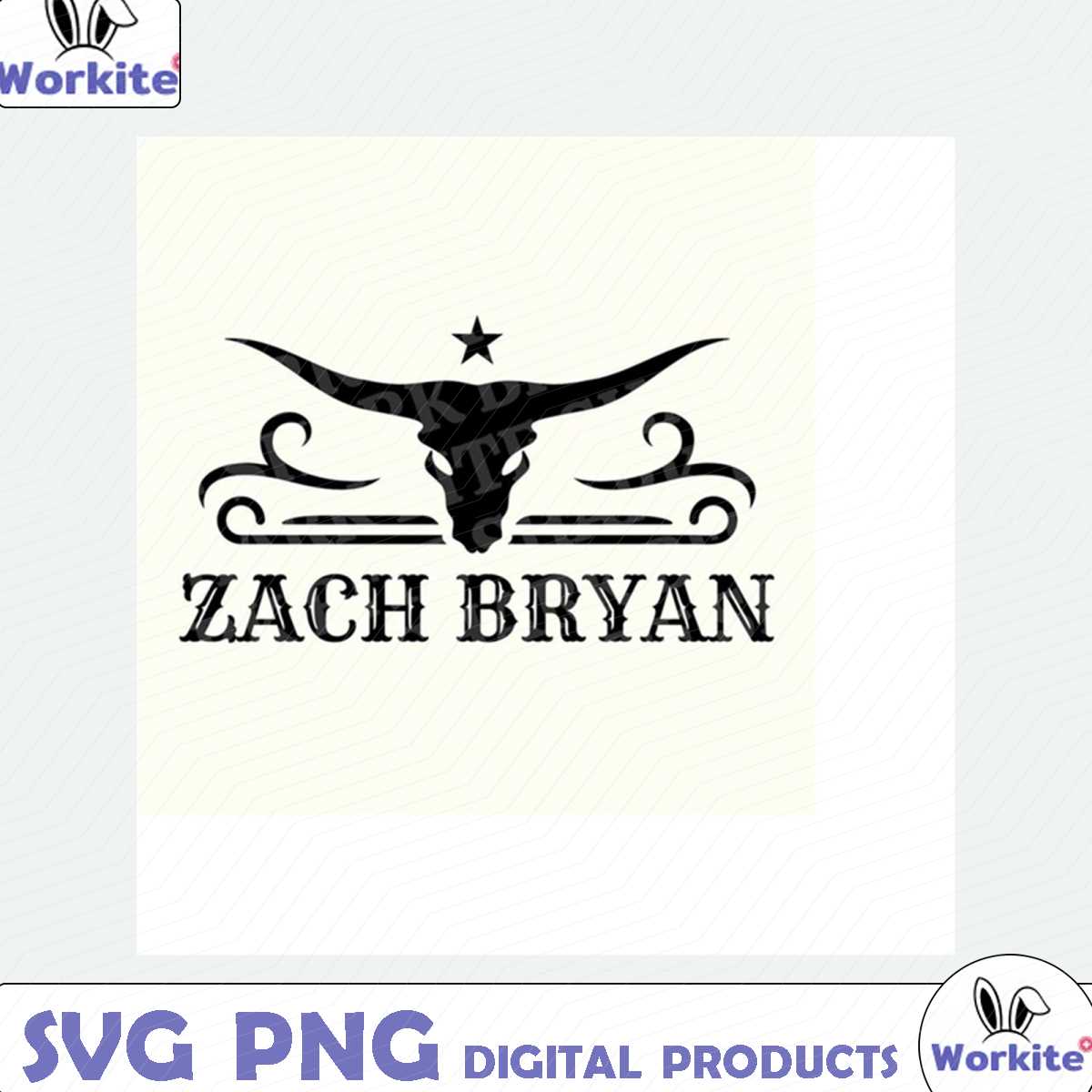 Zach Bryan Bull SVG, Zach Bryan SVG, Country Music, Concert, | Inspire ...
