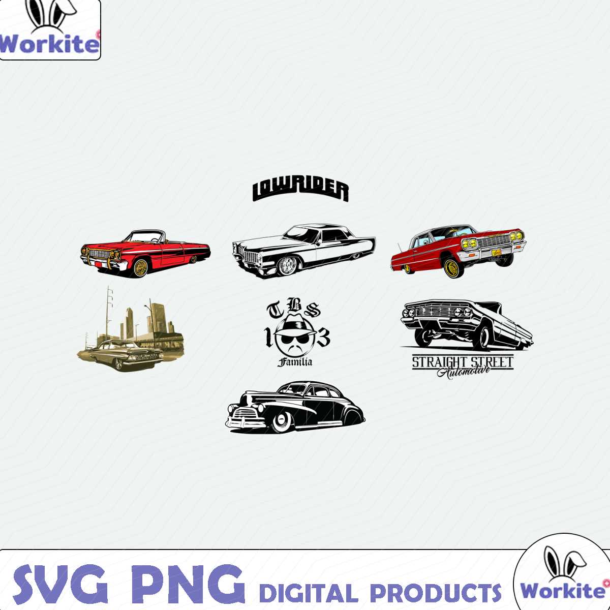 Lowrider Svg, Lowrider Vector, Lowrider Cutfile, Lowrider Cl - Inspire ...
