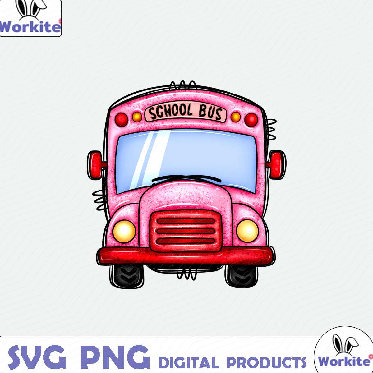 Pink School Bus PNG, Happy Valentine Png | Inspire Uplift