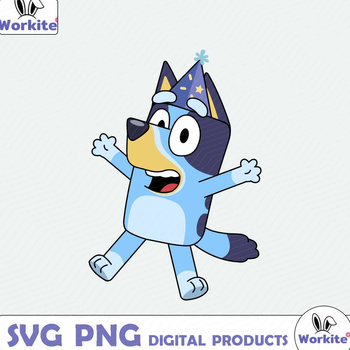 Bluey Birthday Png SVG | Inspire Uplift