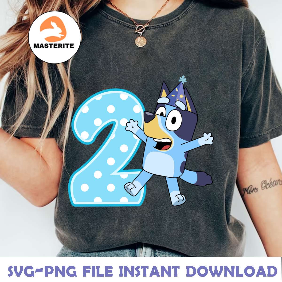 Bluey party supplies 2 SVG, Bluey Birthday numbers SVG | Inspire Uplift