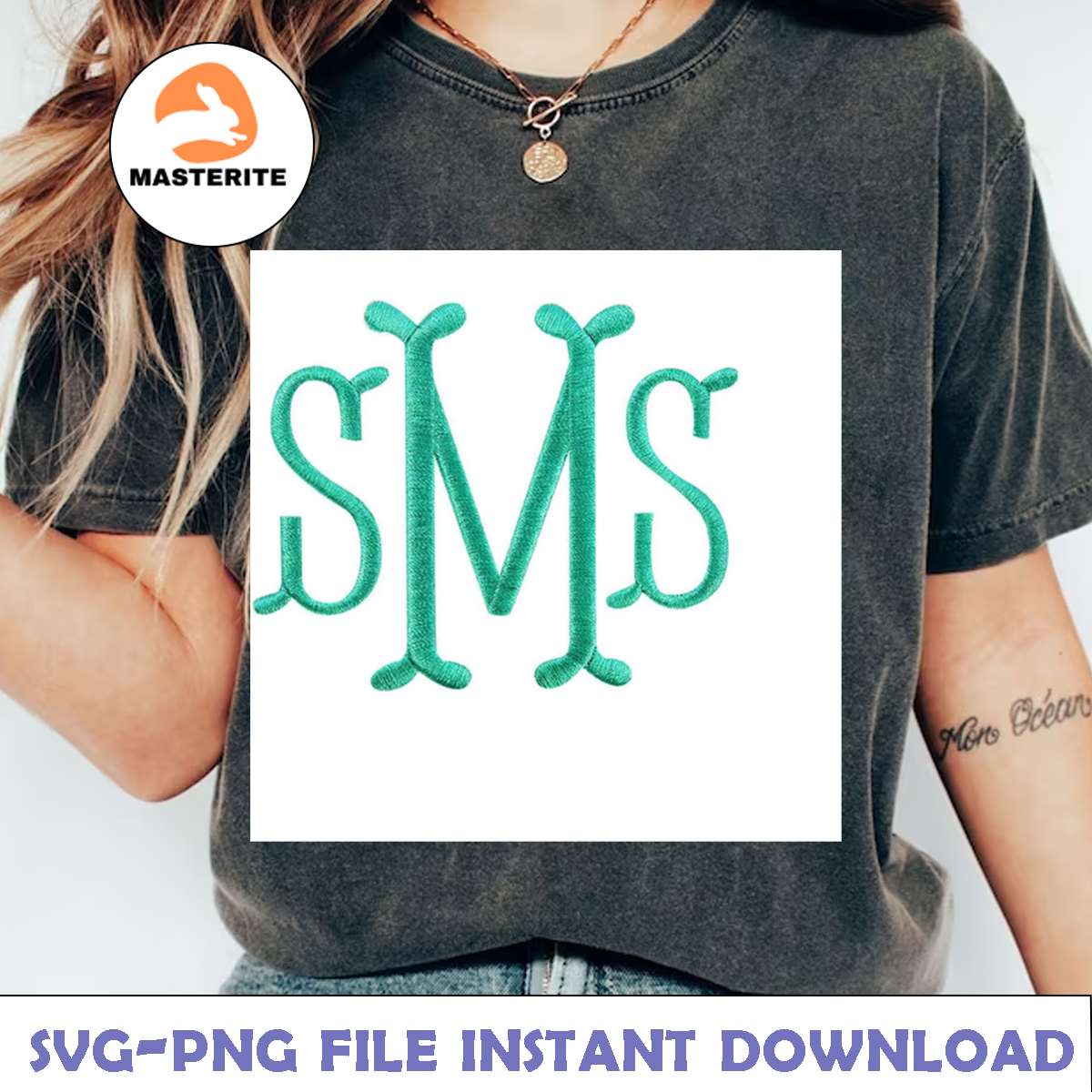 Fish Tail Rounded Fishtail Monogram Machine Embroidery Font | Inspire ...
