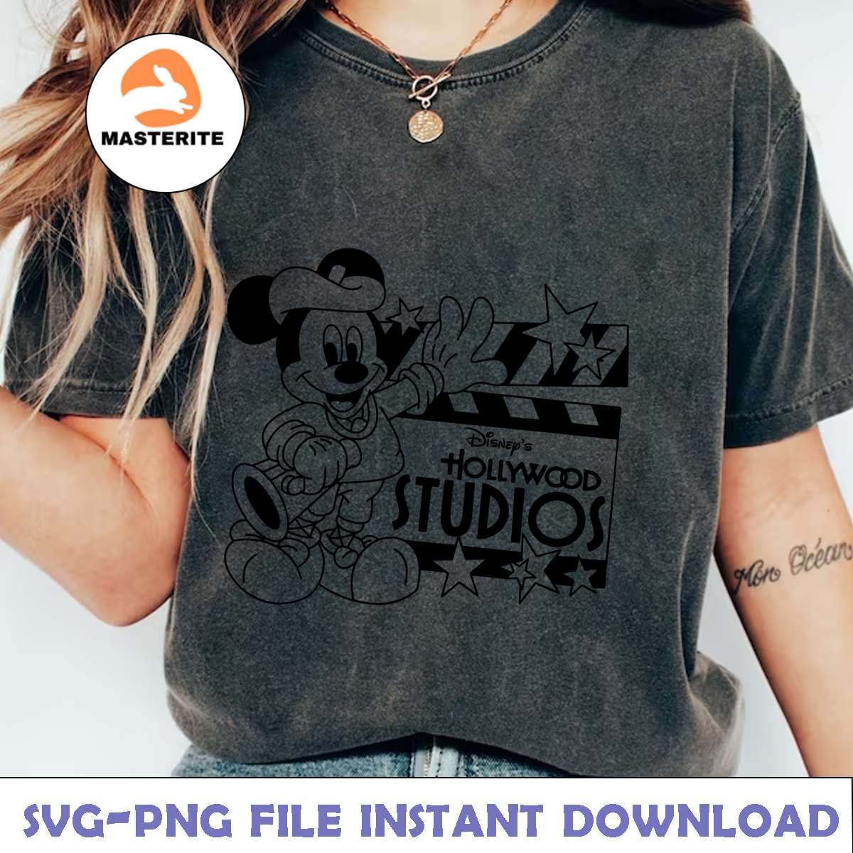 Hollywood Studios Director Mickey Mouse Design *SVG* PNG Dxf | Inspire Uplift