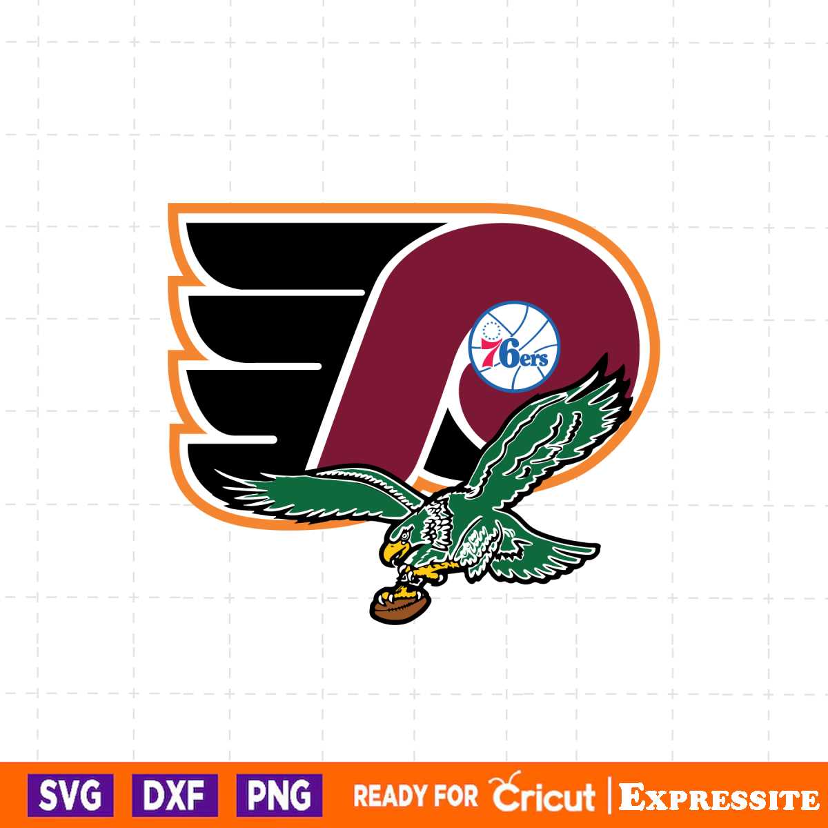 Philadelphia Sports Teams Logos Digital Download, Eagles, Ph | Inspire ...