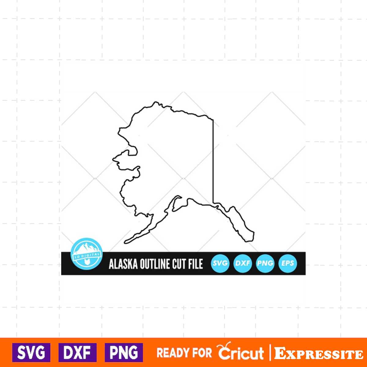 Alaska Outline SVG Files | Alaska Cut Files | United States | Inspire ...