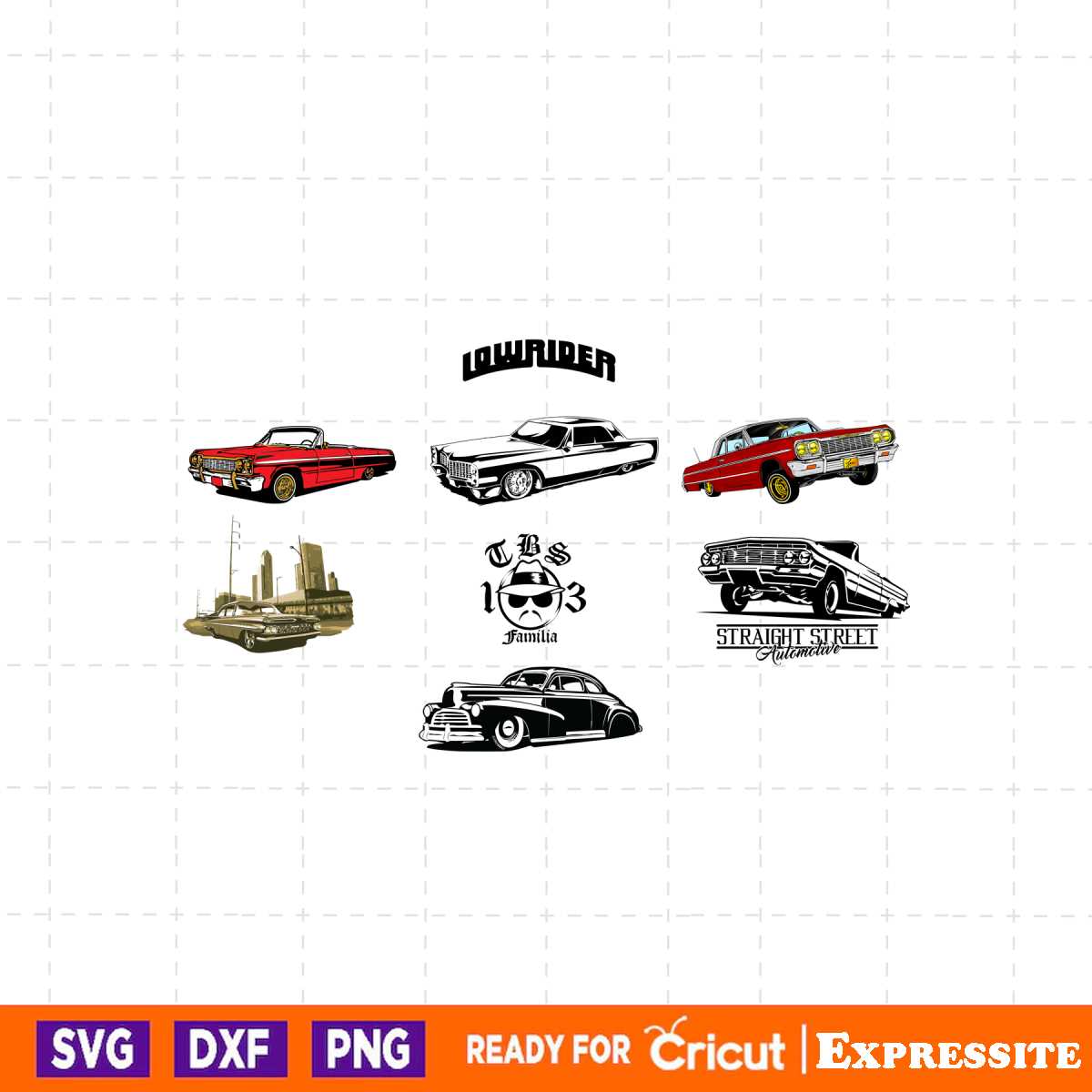 Lowrider Svg, Lowrider Vector, Lowrider Cutfile, Lowrider Cl | Inspire ...