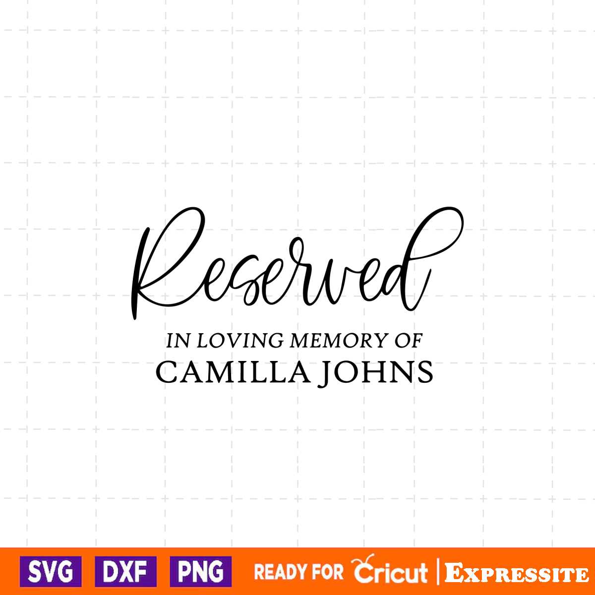 In Loving Memory SVG, reserved svg, wedding sign svg, memori | Inspire ...
