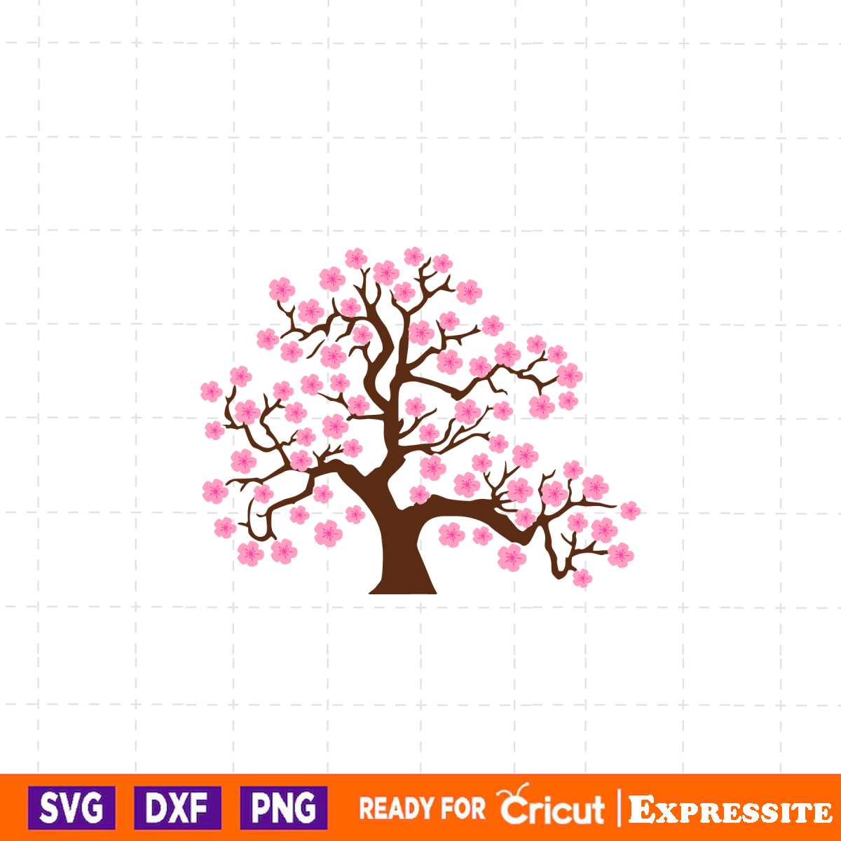 Cherry Blossom Tree svg, png, jpg, eps, dxf, and pdf Files | Inspire Uplift