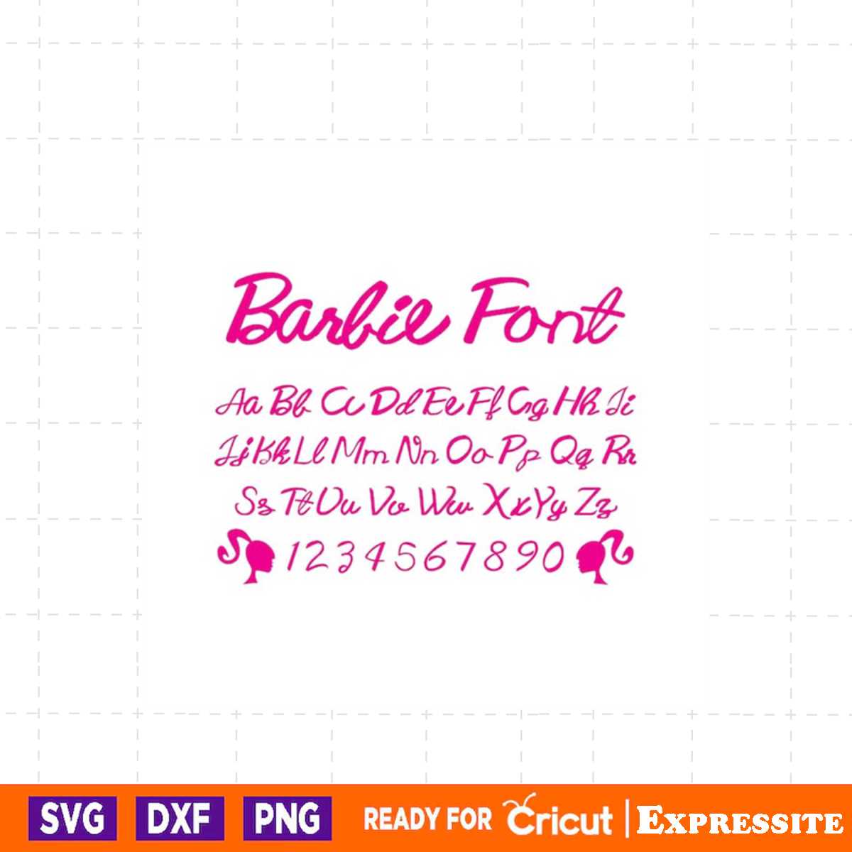 BARBIE FONT SVG, Come on Barbie Let Go Party Svg, Png Eps Do | Inspire ...