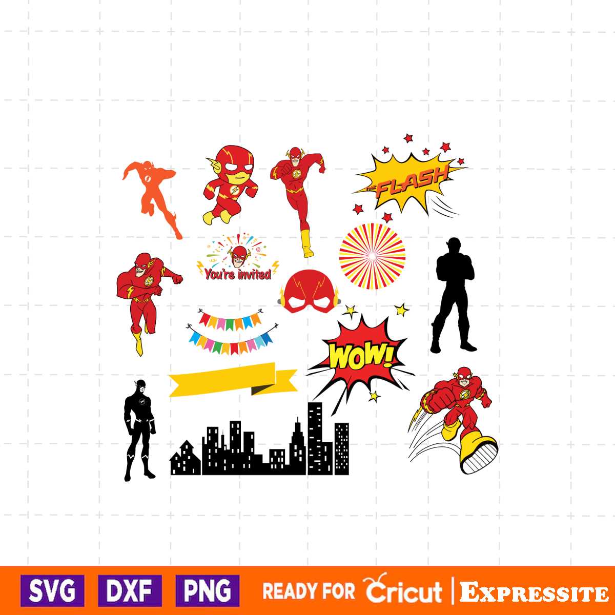 The Flash SVG Bundle/Flash Mask,/DIY Invitation/ T shirt des | Inspire ...