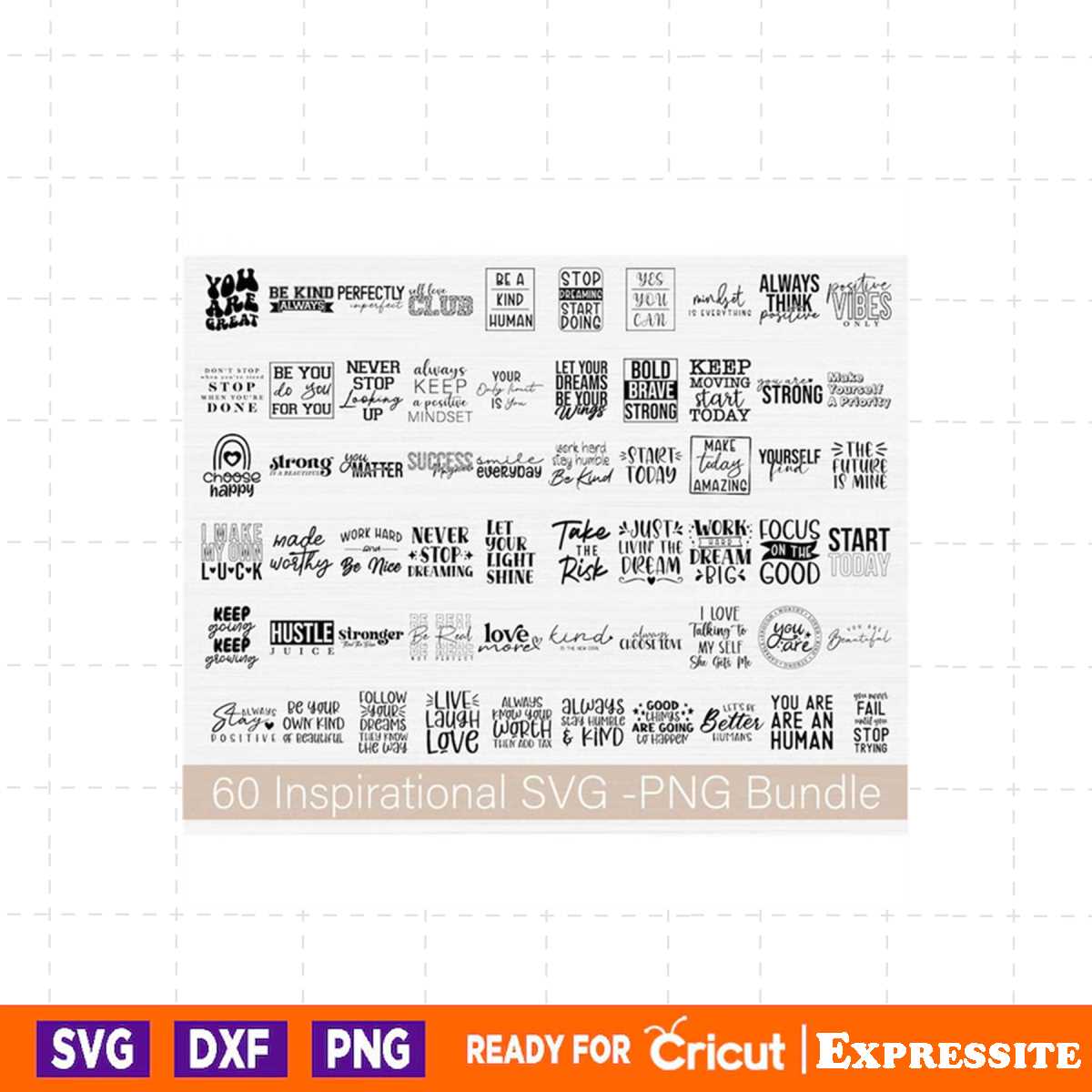 Inspirational SVG PNG Bundle, Motivational Sayings, Quotes C | Inspire ...