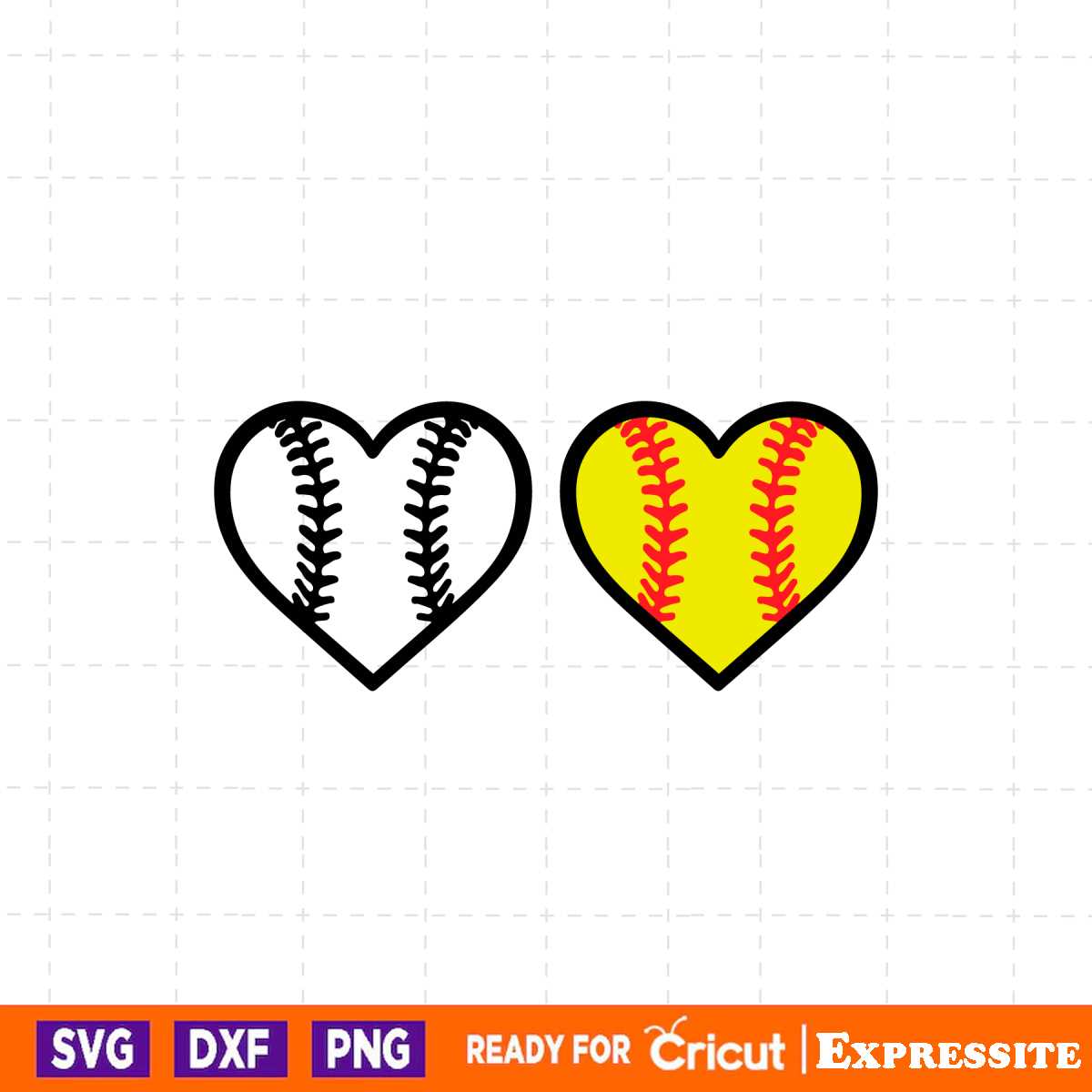 Softball Heart Svg, Softball Heart Png, Softball Svg Softbal | Inspire ...