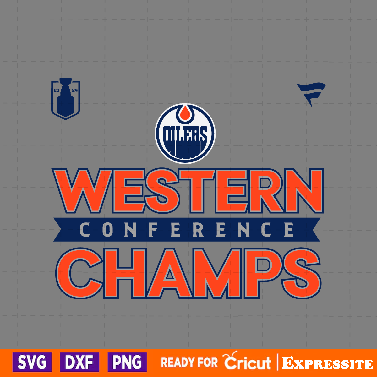 Edmonton Oilers 2024 Western Conference Champions SVG | Inspire Uplift