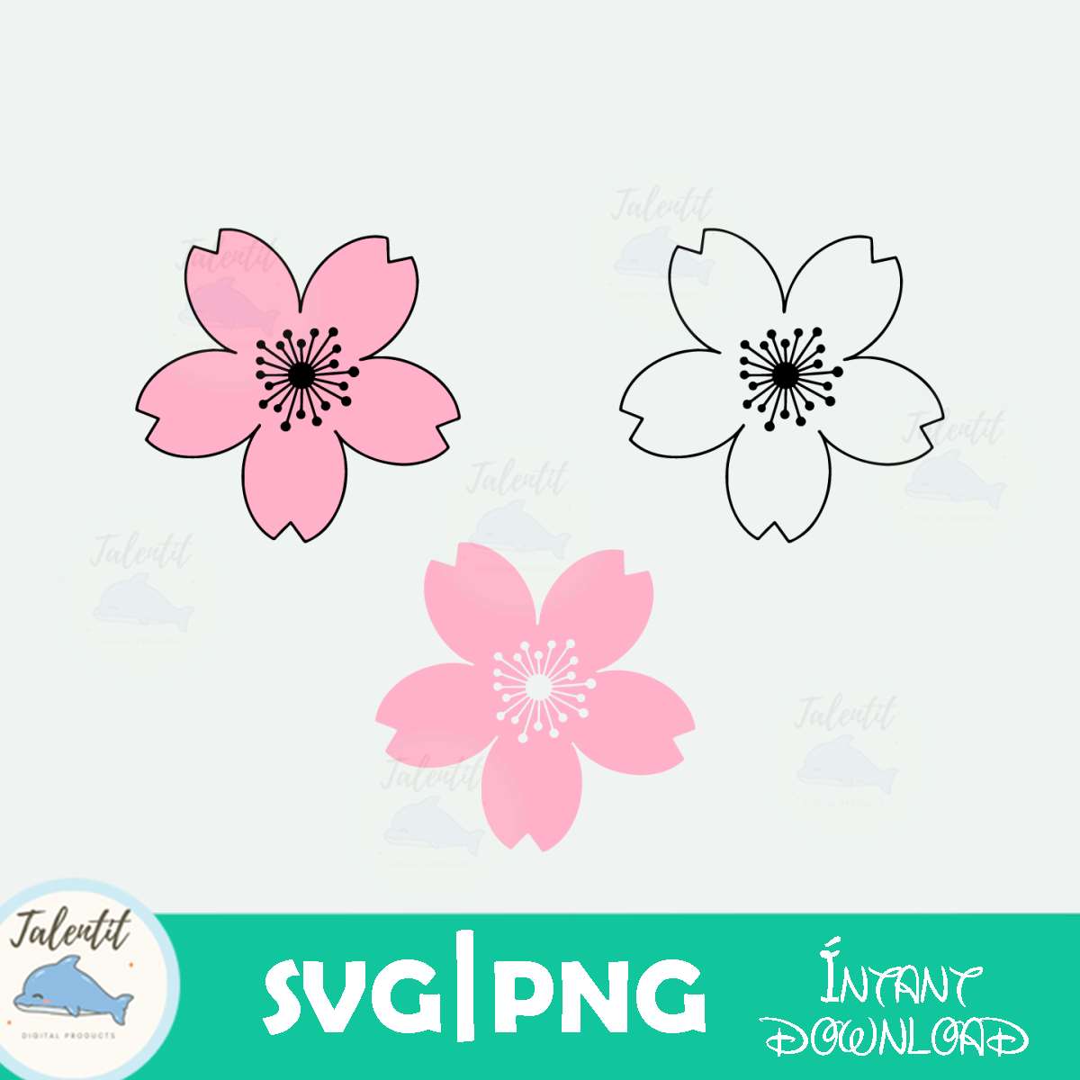 Cherry Blossom SVG, cherry blossom svg bundle, flower svg, f | Inspire ...