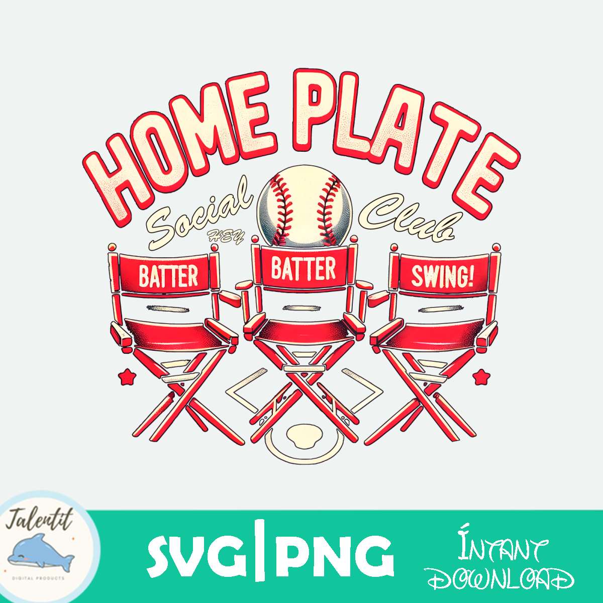 Home Plate Social Club Batter Swing PNG - Inspire Uplift
