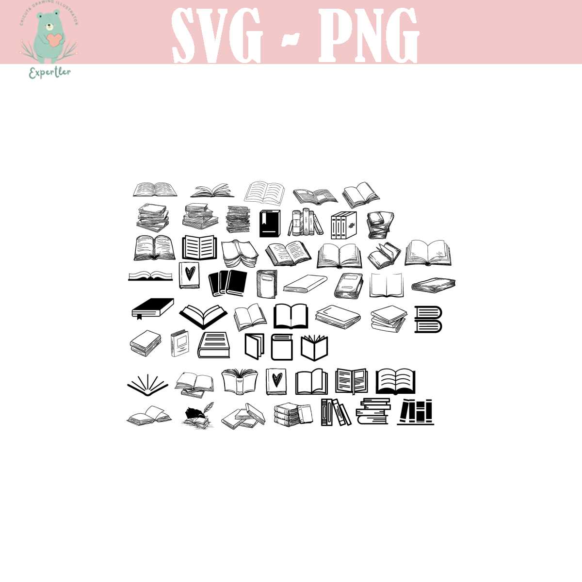 Book SVG/ Open Book SVG / Library SVG / School Svg / Monogra | Inspire ...