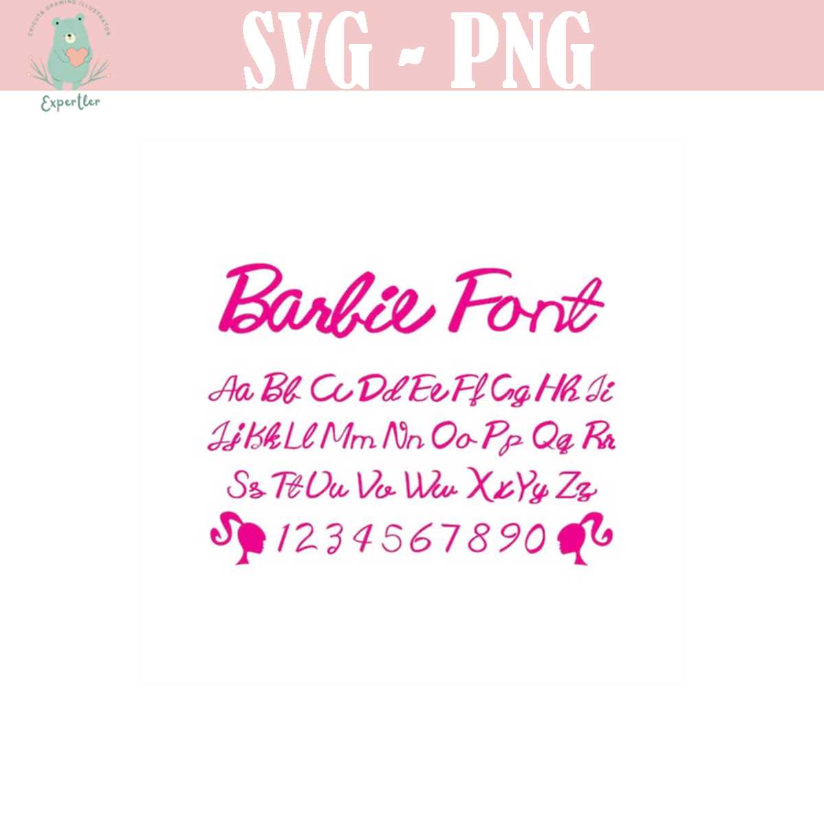 BARBIE FONT SVG, Come on Barbie Let Go Party Svg, Png Eps Do | Inspire ...