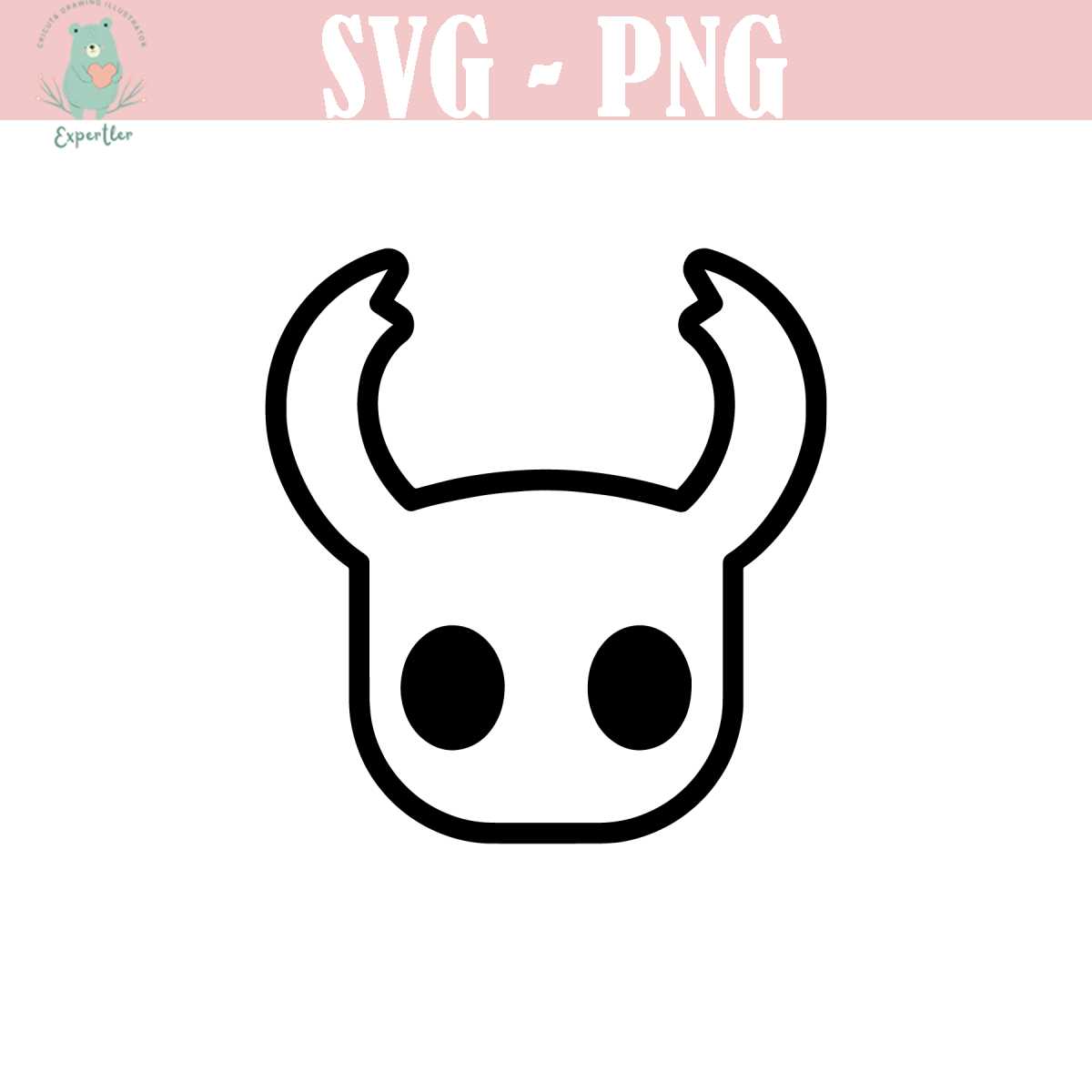 Hollow Knight Head SVG, Hollow Knight Face SVG, Hollow Knigh | Inspire ...