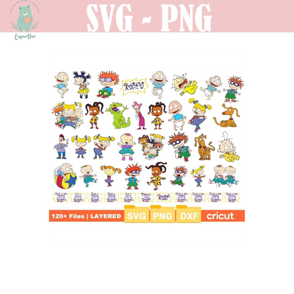 120 Rugrats svg, Rugrats clipart, rugrats png files, rug rat | Inspire ...