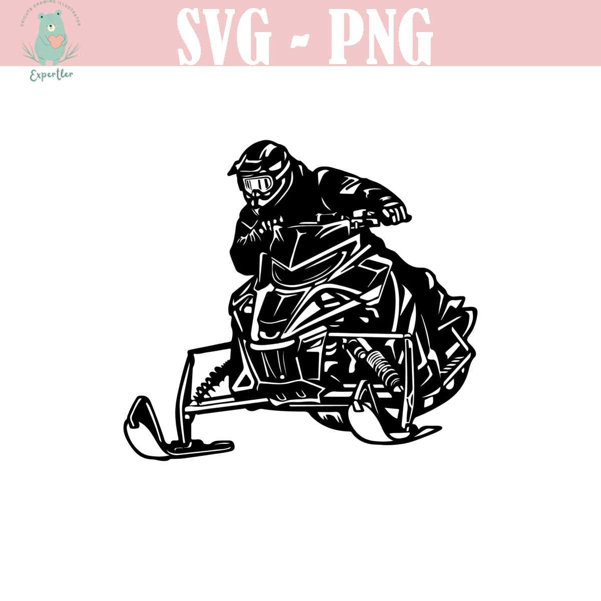 Snowmobile Svg | Ski-Doo Clipart | Sled Cut File | Winter Ve | Inspire ...