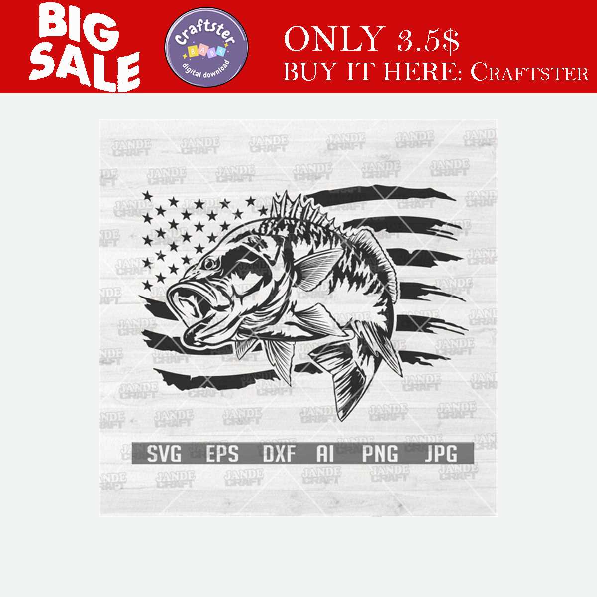 US Bass Fish svg | Bass Fish Clipart | Bass Fish Cutfile | B | Inspire ...