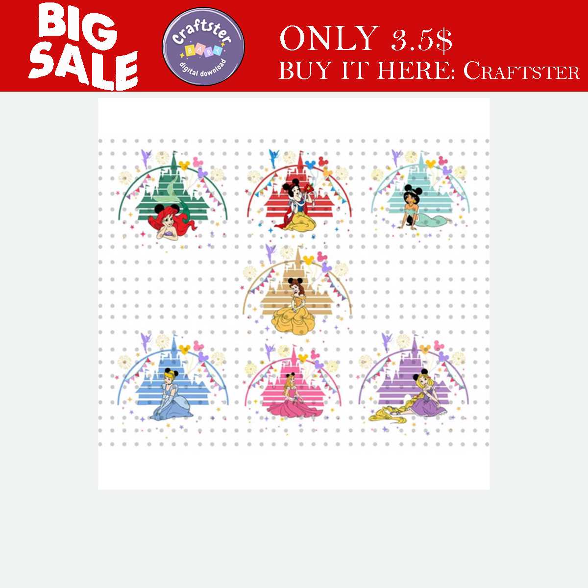 Bundle Princesses Svg, Family Vacation Svg, Princess Svg, Ma - Inspire ...