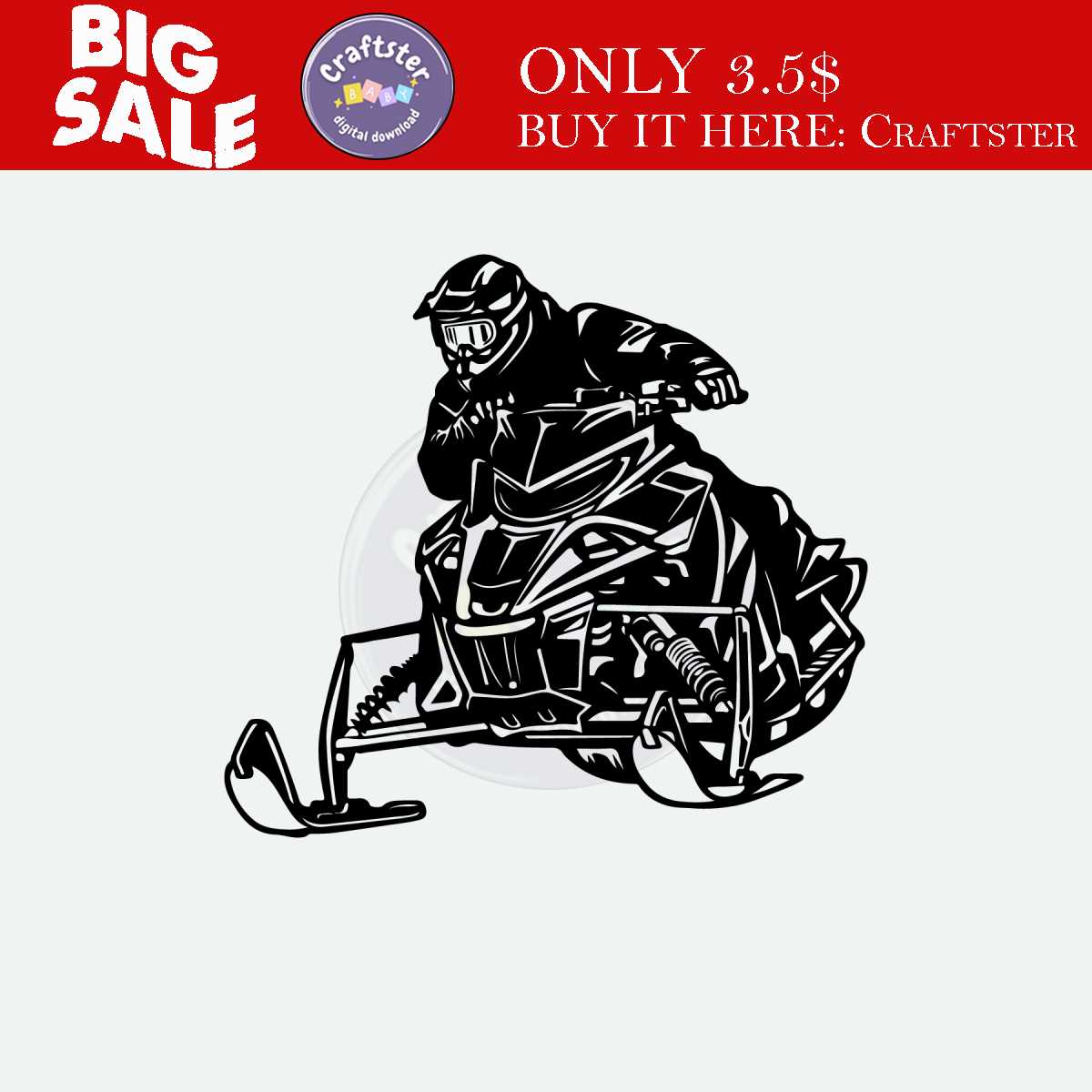 Snowmobile Svg | Ski-Doo Clipart | Sled Cut File | Winter Ve | Inspire ...