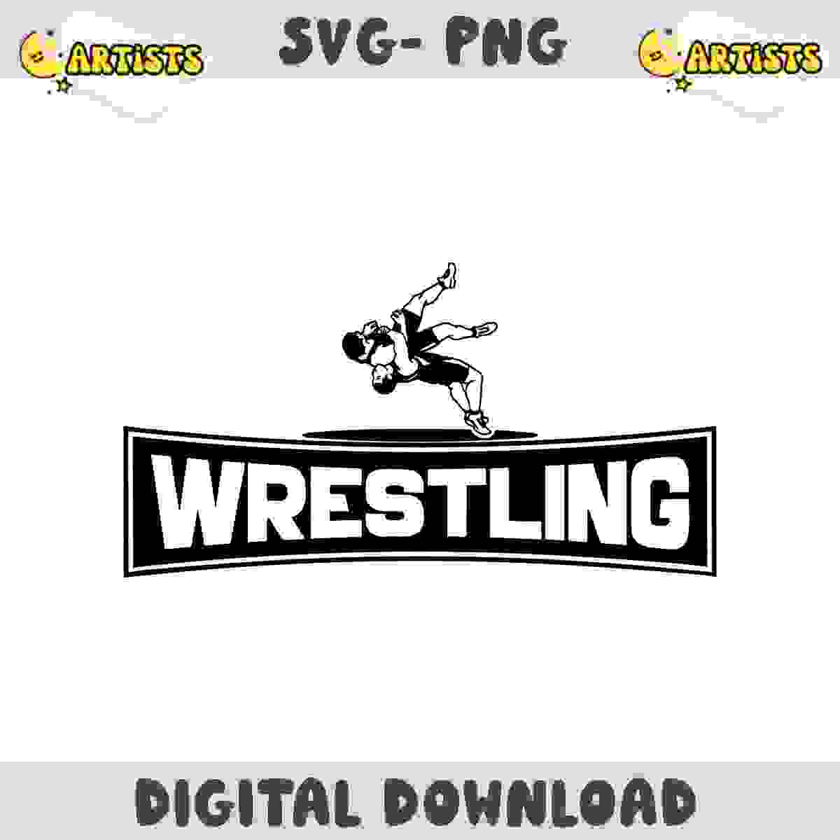 Wrestling SVG file Logo silhouette - wrestling svg, wrestler | Inspire ...