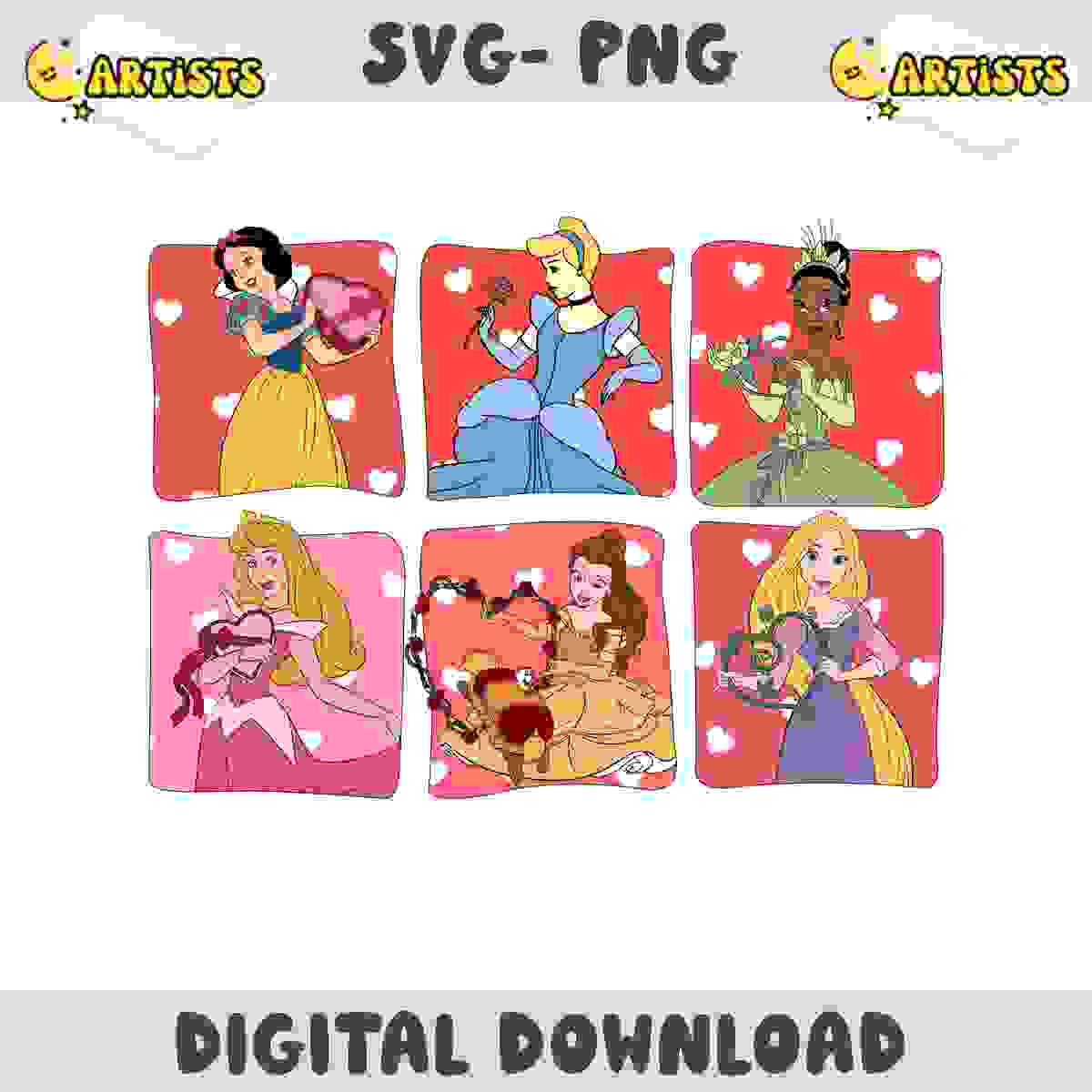 Princess Squad Png, Princess Best Friends Png - Inspire Uplift