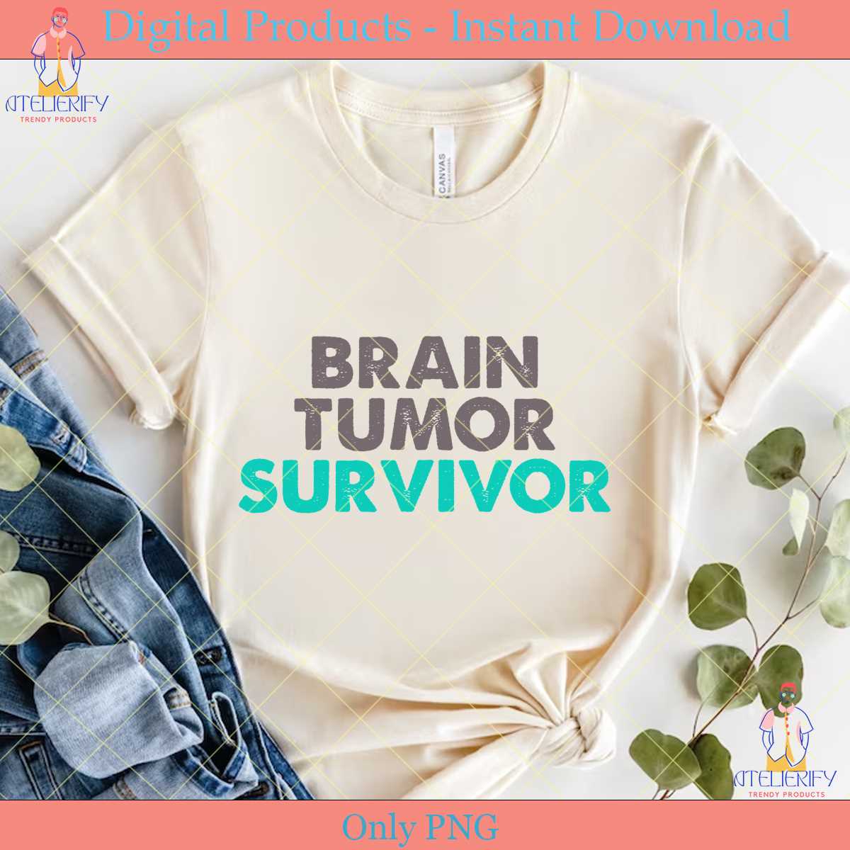Brain Tumor Survivor SVG Cut File - Inspire Uplift
