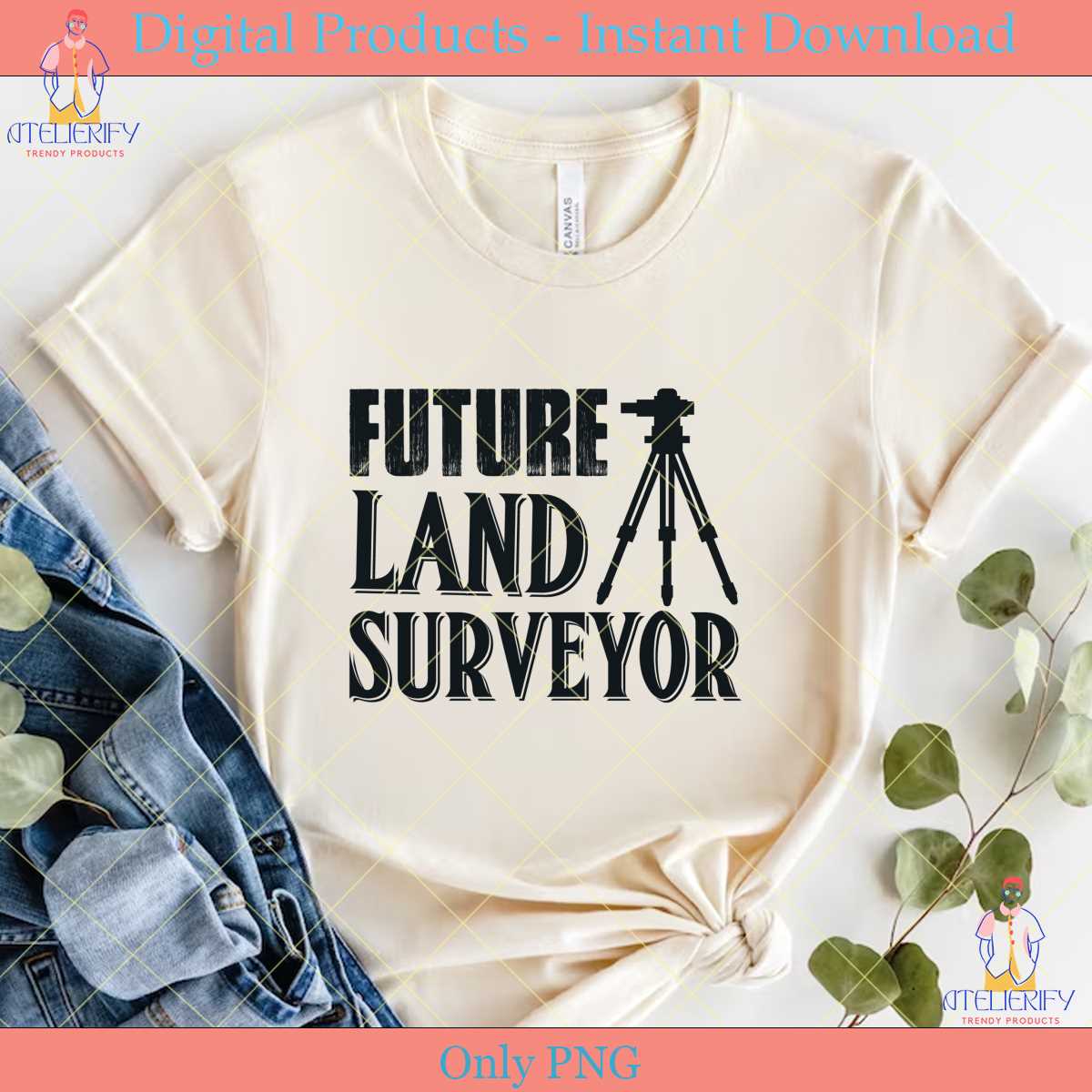 Future Land Surveyor Surveying T Shirt | Inspire Uplift
