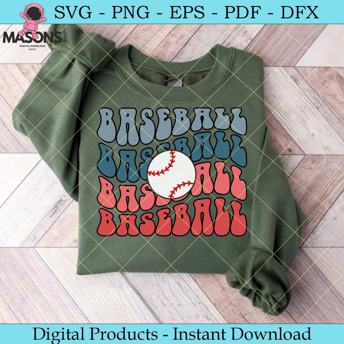 Retro Baseball SVG Bundle PNG Cut File - Inspire Uplift
