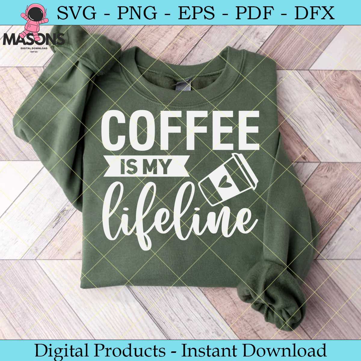 coffee lifeline svg - Inspire Uplift