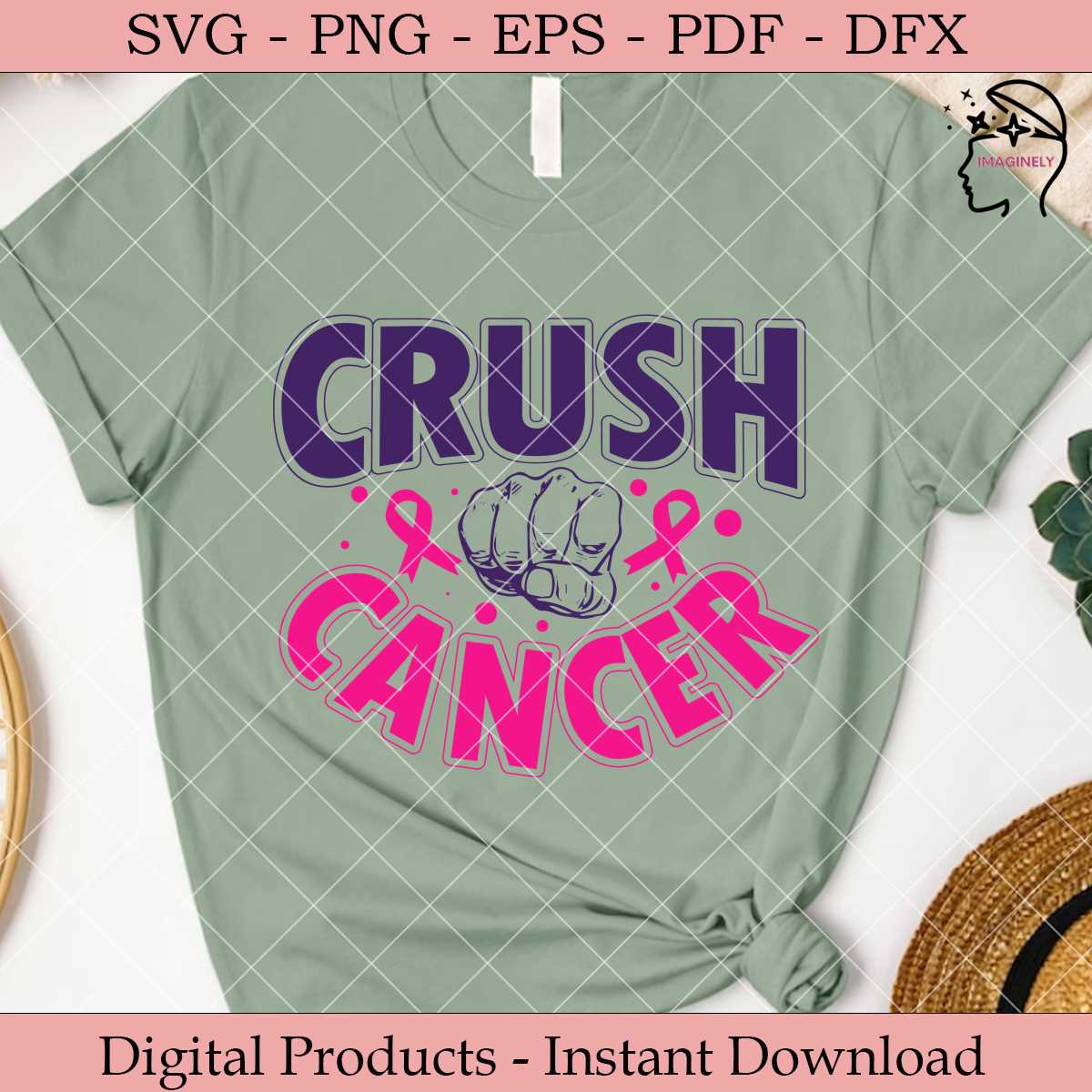 Crush Cancer Svg | Inspire Uplift