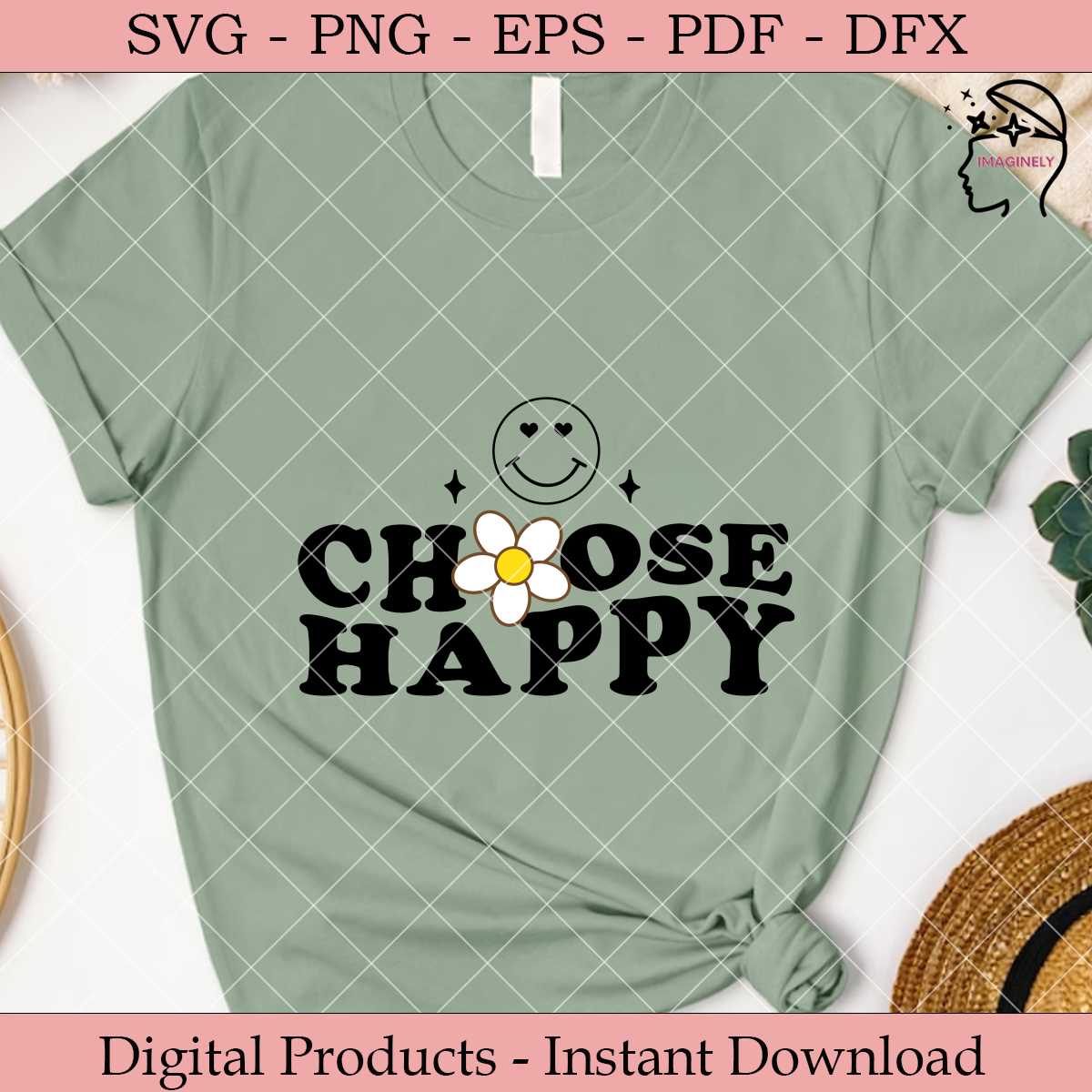 Choose Happiness Svg | Inspire Uplift