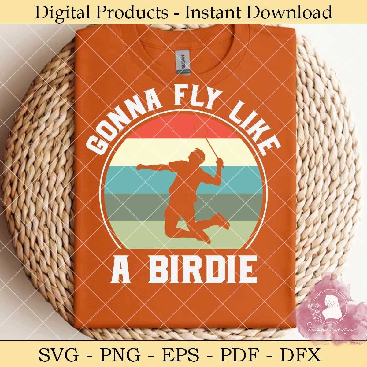 Badminton Birdie Svg | Inspire Uplift