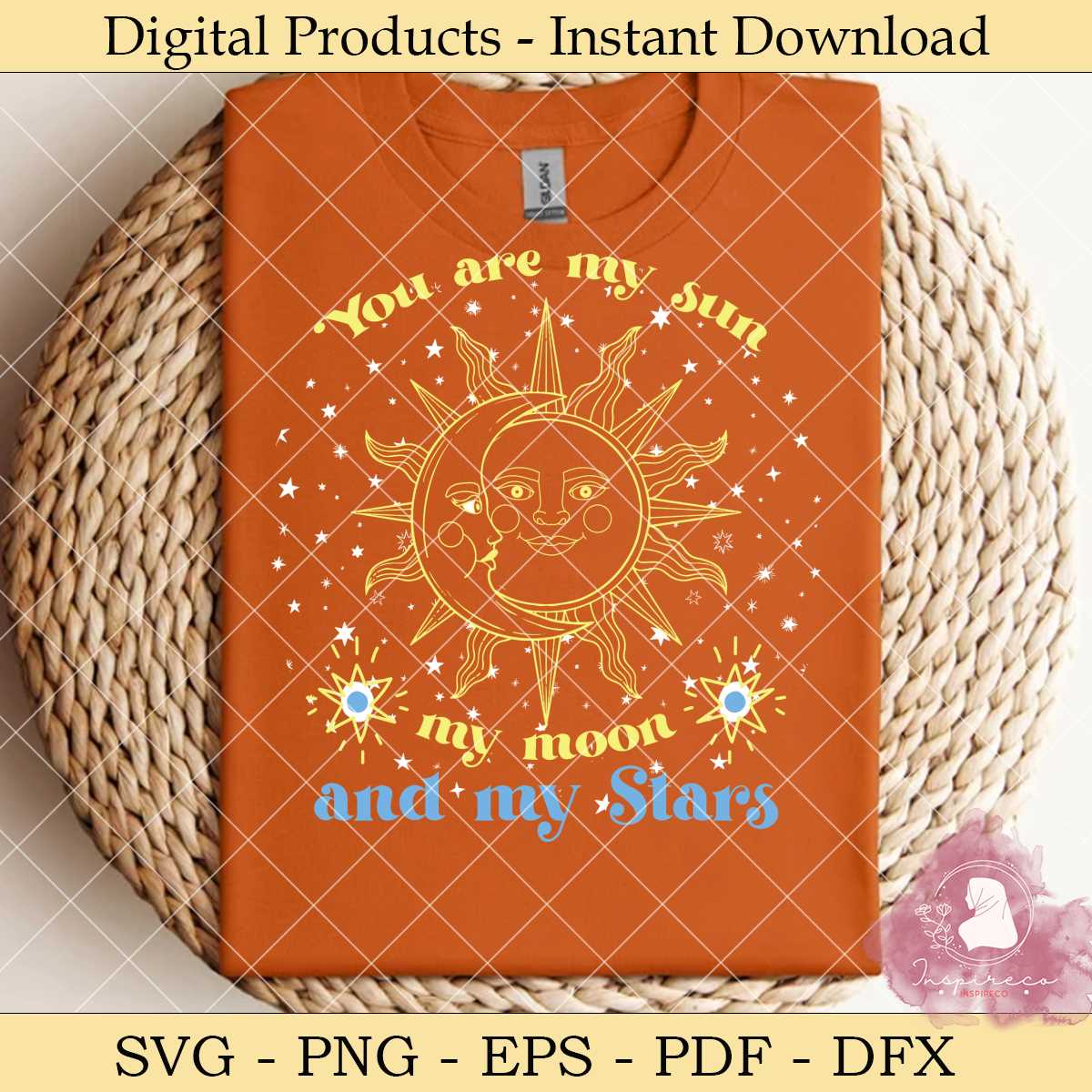 Sun Moon Stars Svg | Inspire Uplift