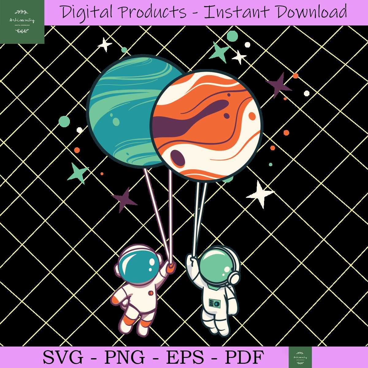planet balloons svg - Inspire Uplift