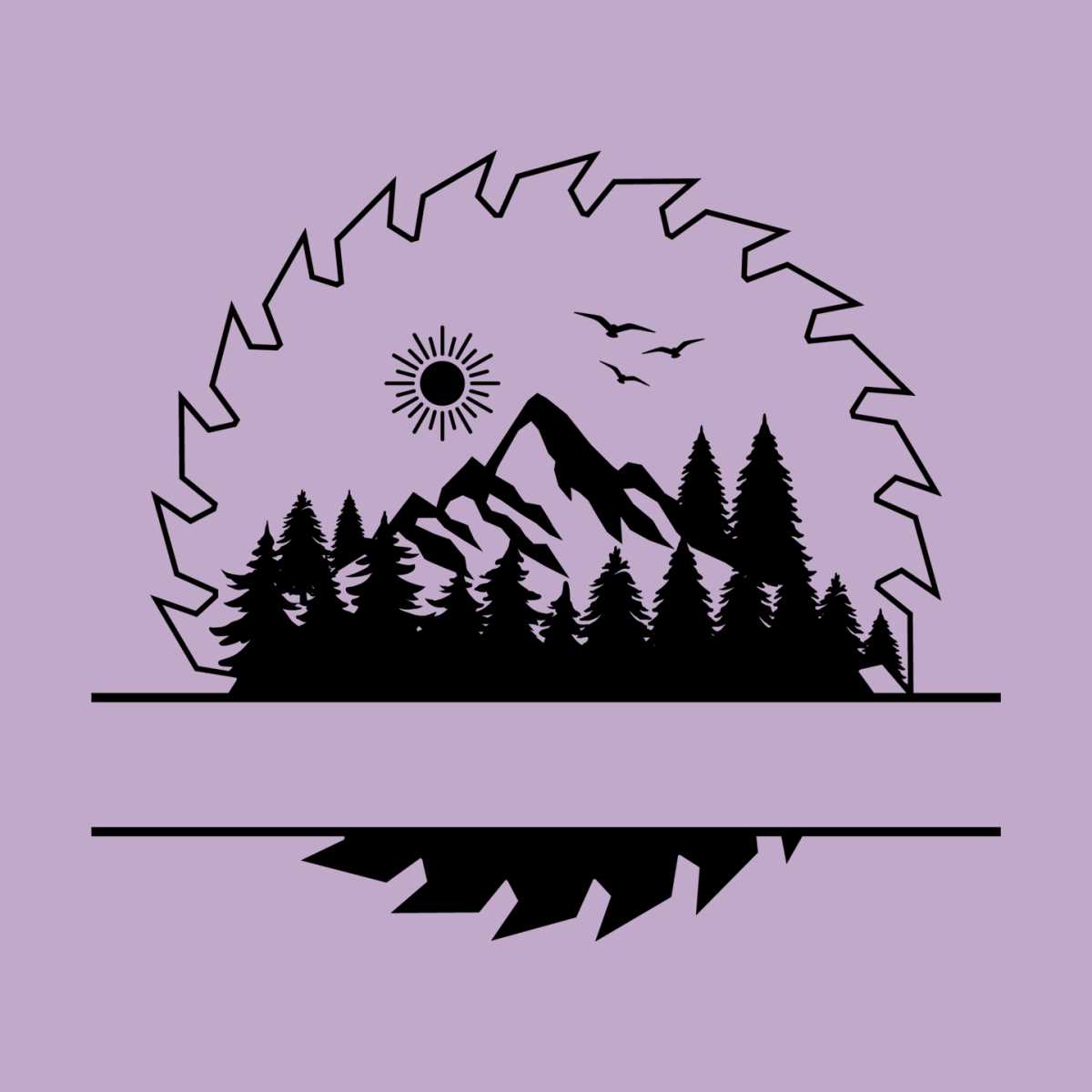Split Saw Blade Forest - Inspire Uplift