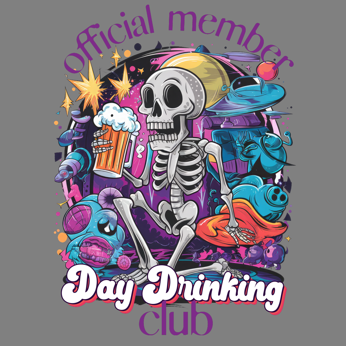 Official Member Day Drinking Club PNG Digital Download Files - Inspire ...