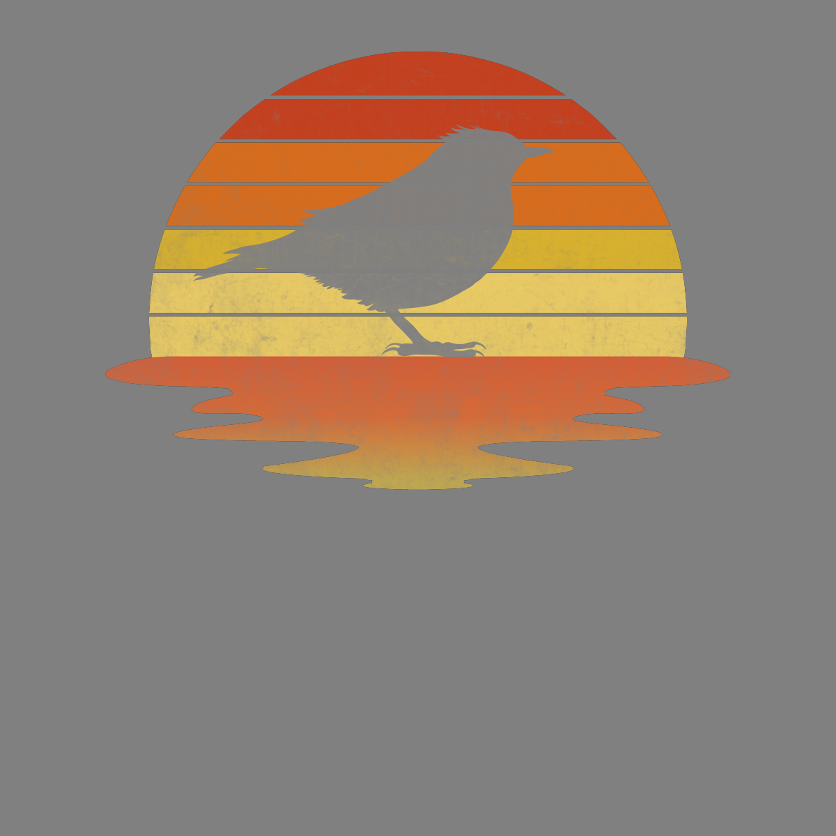 Retro 80s 90s Tshirt Design Bird Vintage | Inspire Uplift