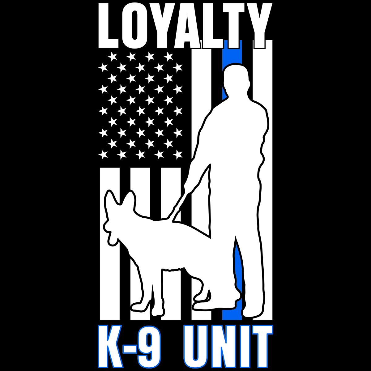 Thin Blue Line Loyalty K-9 Unit Digital Download Files - Inspire Uplift