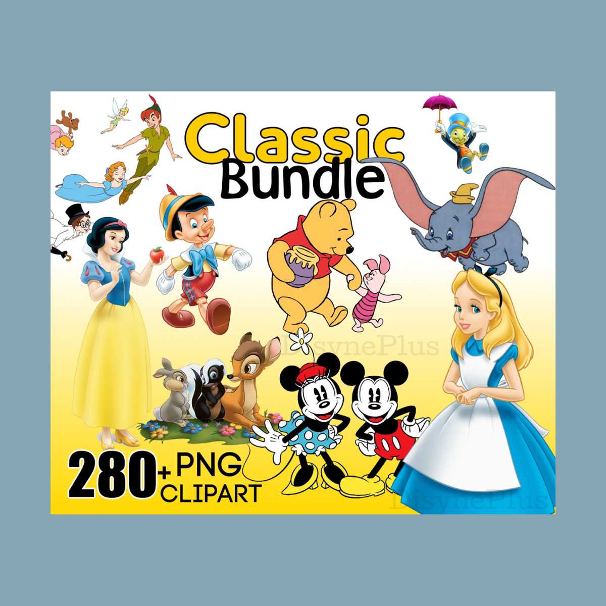 Disney Movie Character Classic Bundle PNG | Inspire Uplift