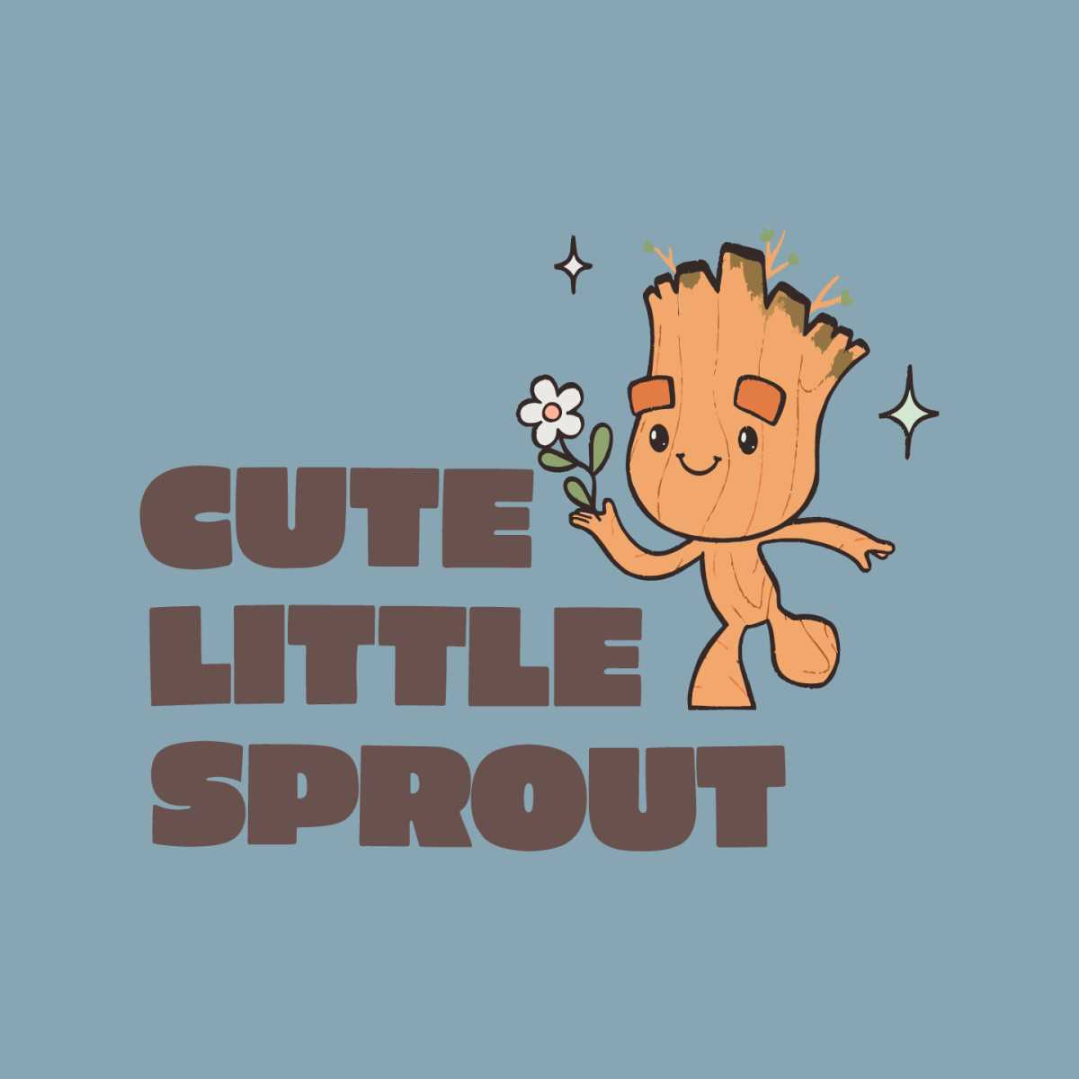 Baby Groot Cute Little Sprout SVG - Inspire Uplift